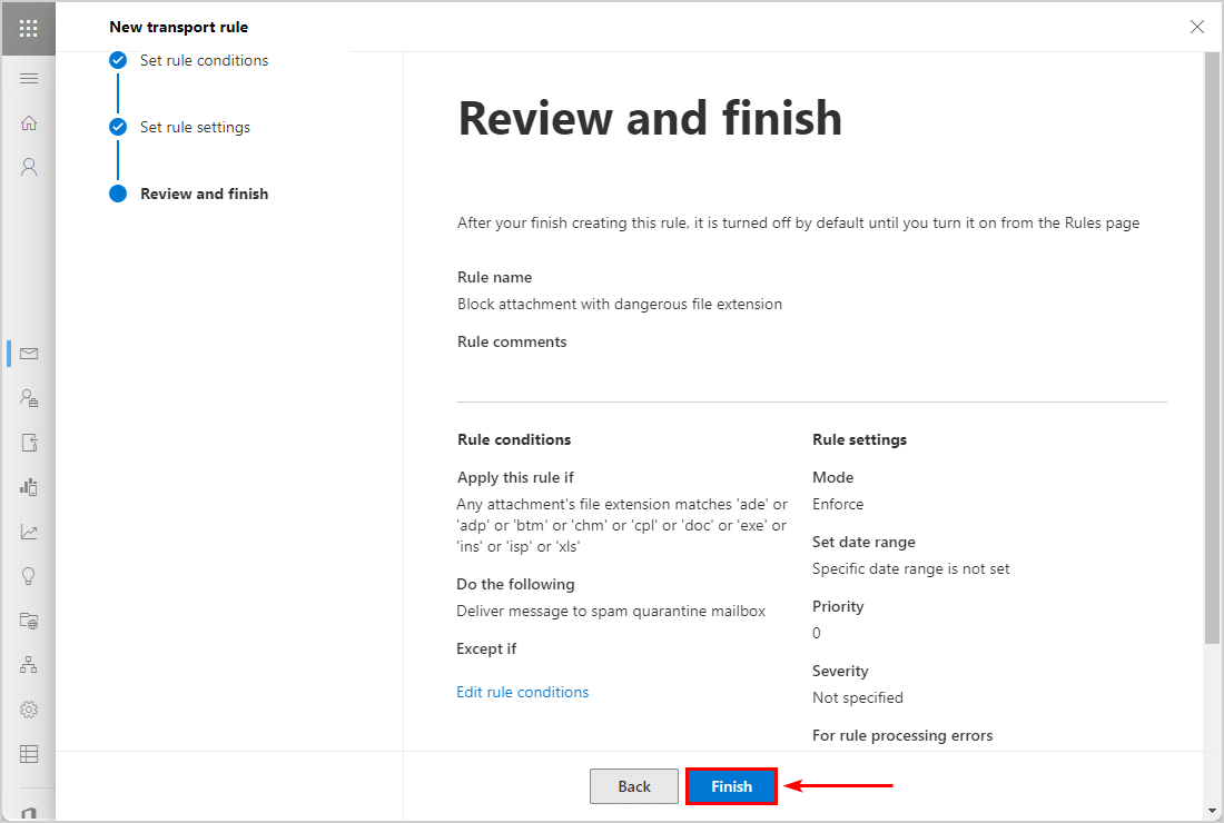 How to Block email attachment in Microsoft 365 - o365info